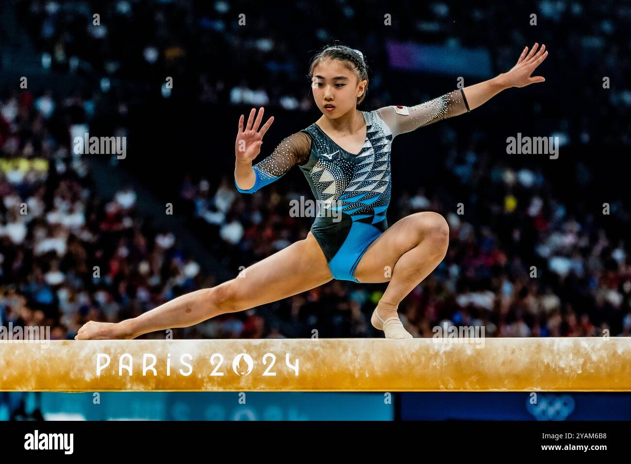 Rina Kishi of Japan during the Women's Gymnastics Team all-around at ...