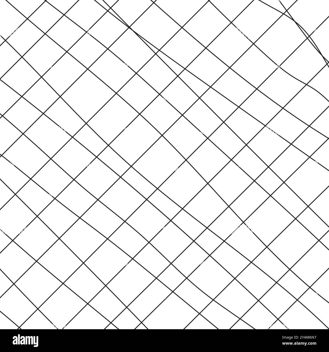 Abstract wire grid pattern. Black lines crossing on a white background ...