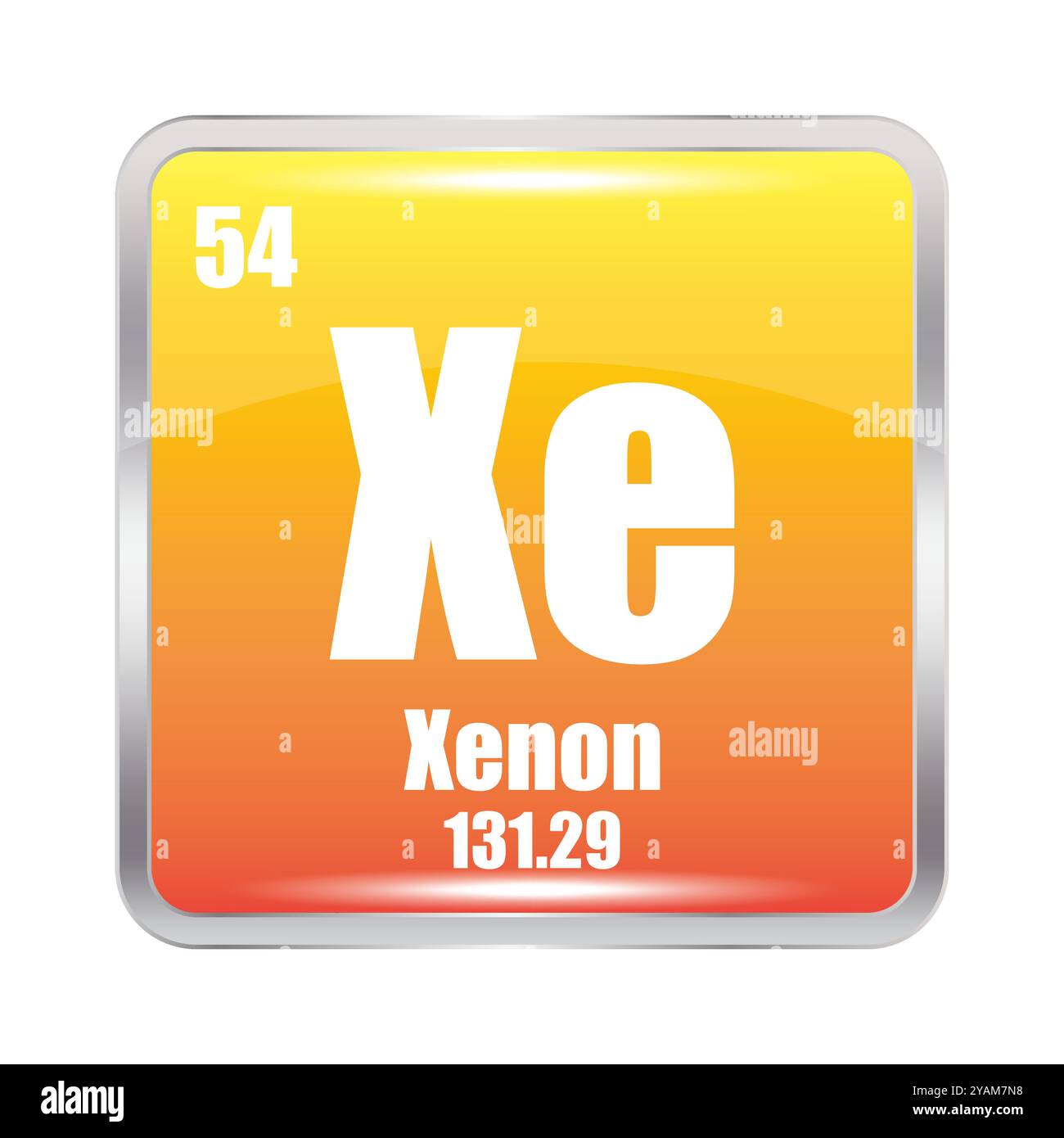 Atomic number 54 Stock Vector Images - Alamy