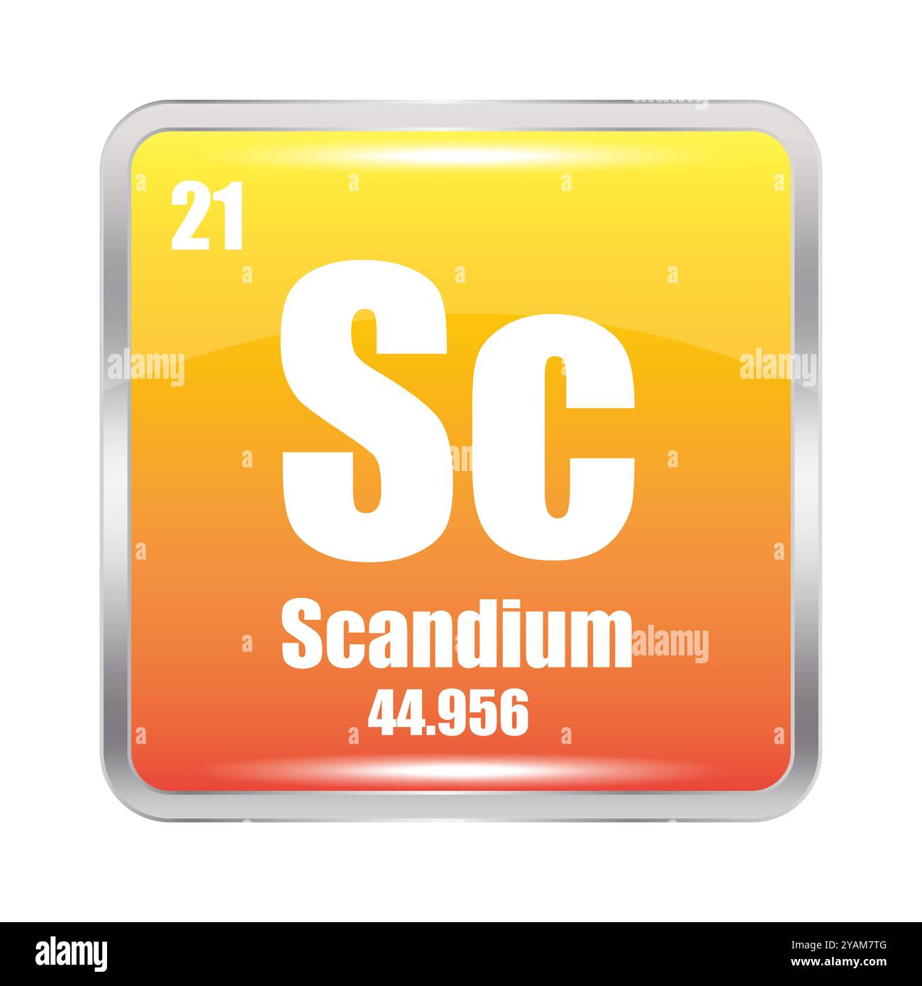 Chemical symbol sc Cut Out Stock Images & Pictures - Alamy