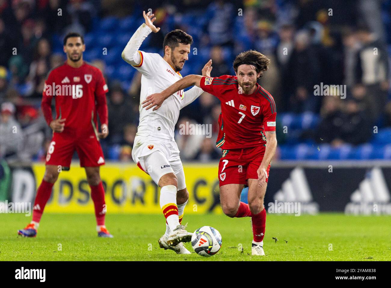 Cardiff, UK. 14th Oct, 2024. Joe Allen of Wales in action. Wales v ...