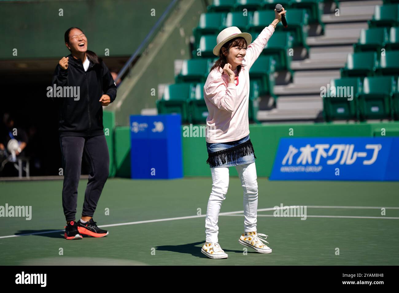 Osaka, Japan. 13th Oct, 2024. Yoko Oginome Tennis : Singles Qualifying Match at Morita Tennis ...