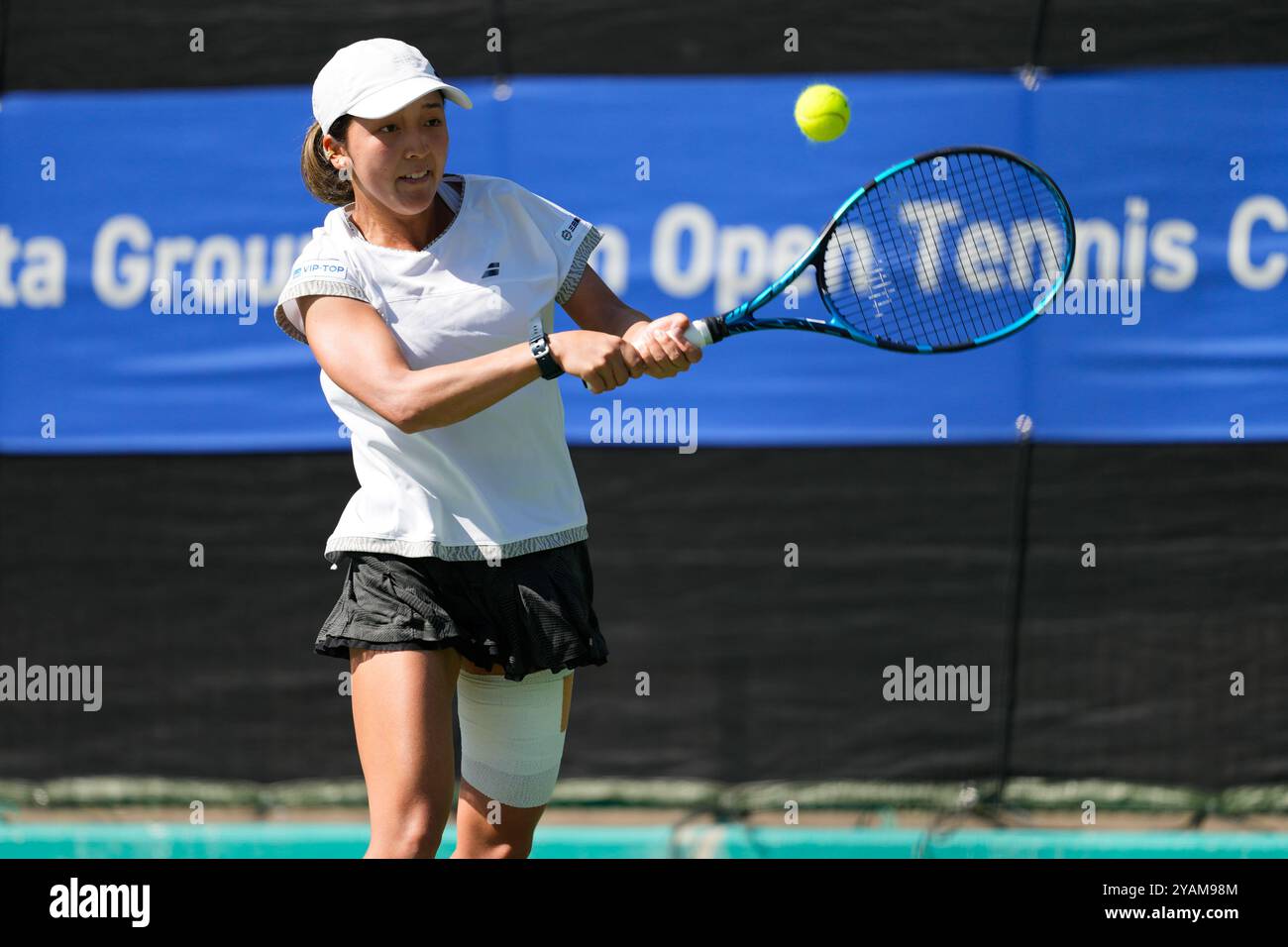 Osaka, Japan. 13th Oct, 2024. Naho Sato (JPN) Tennis : Singles Qualifying Match at Morita Tennis ...