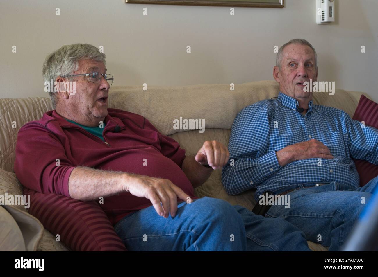 United States: 10-14-2024: Holmes and Sam Welsh during an interview ...