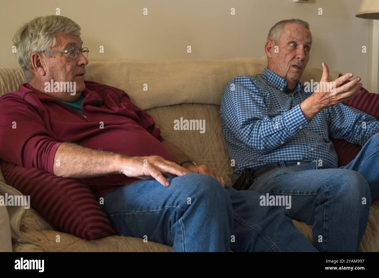 United States: 10-14-2024: Holmes and Sam Welsh during an interview ...