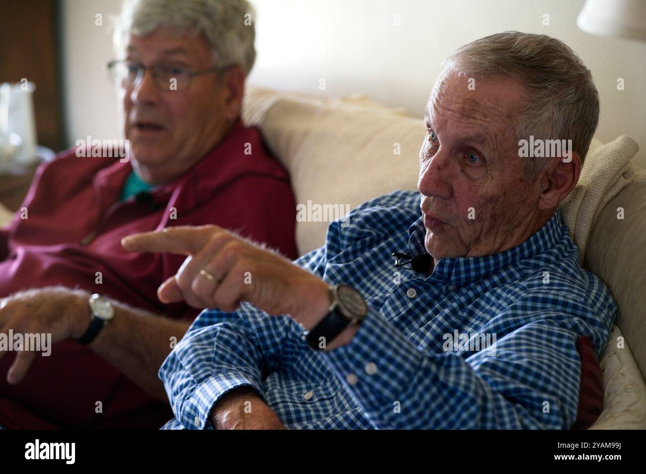 United States: 10-14-2024: Holmes and Sam Welsh during an interview ...