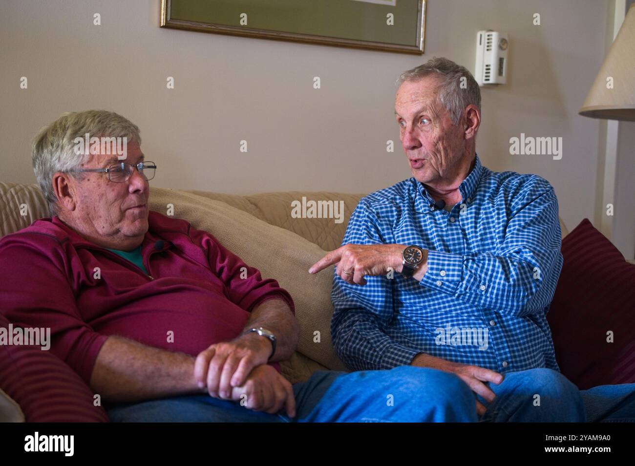 United States: 10-14-2024: Holmes and Sam Welsh during an interview ...