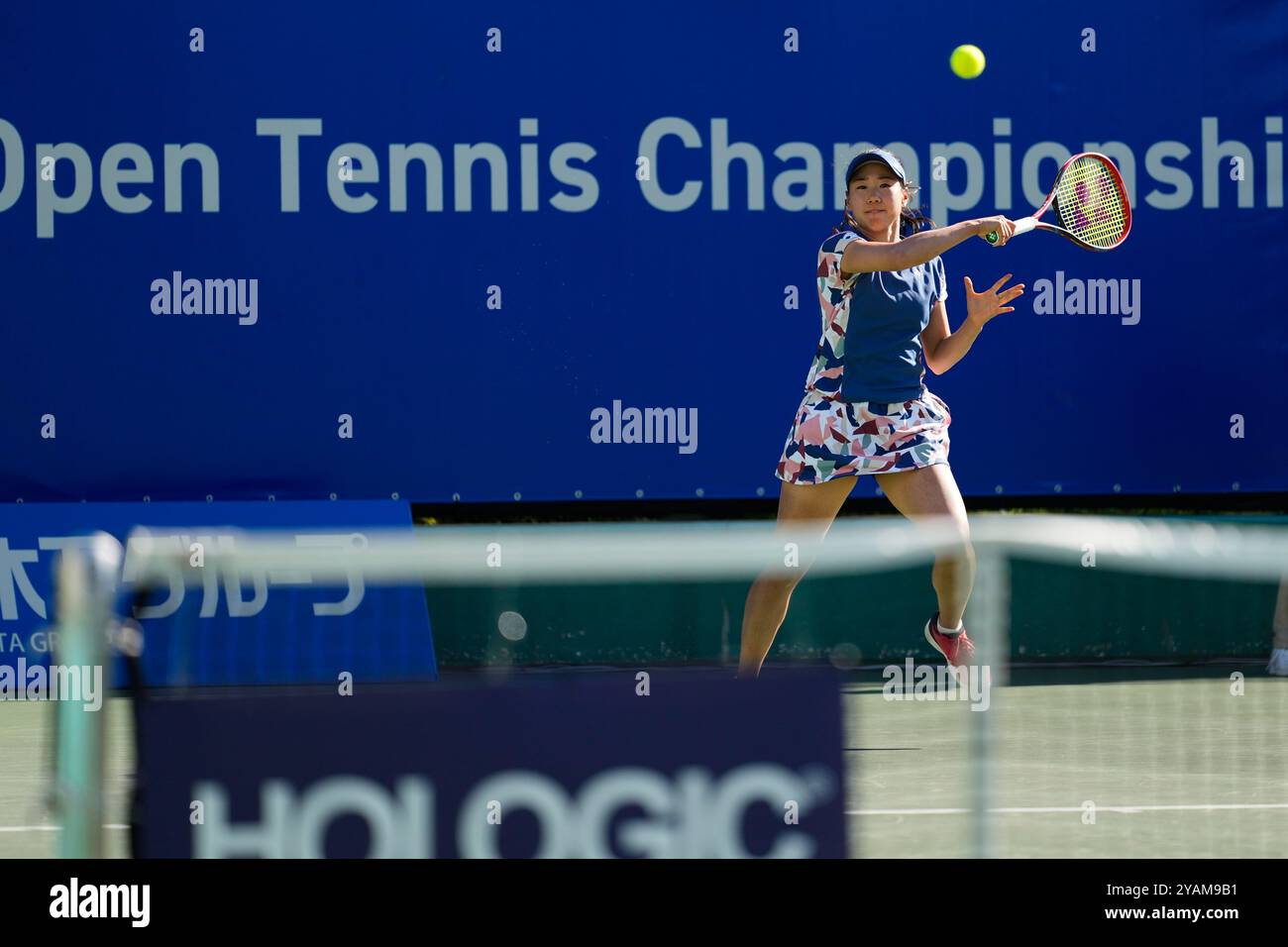Osaka, Japan. 13th Oct, 2024. Nao Hibino (JPN) Tennis : Singles Qualifying Match at Morita ...
