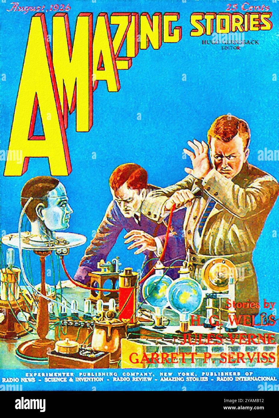 Amazing Stories Vol 1 # 5 August 1926 Stock Photo - Alamy