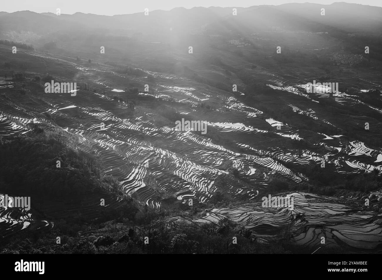 YuanYang rice terraces in Yunnan, China, one of the latest UNESCO World ...