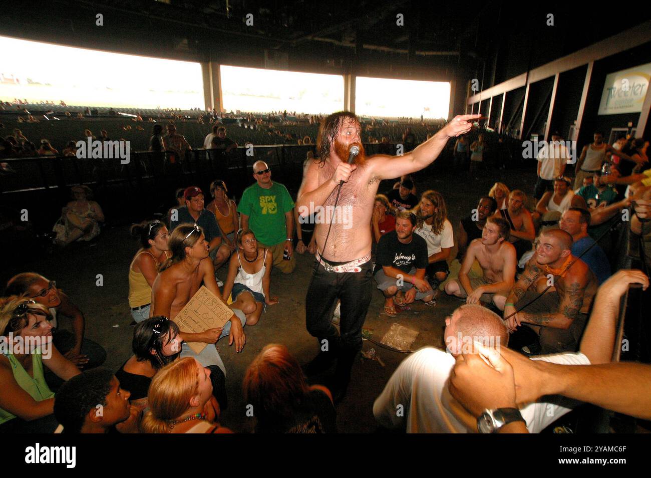 Valient Thorr performing on the 2005 Warped Tour at The Tweeter Center ...