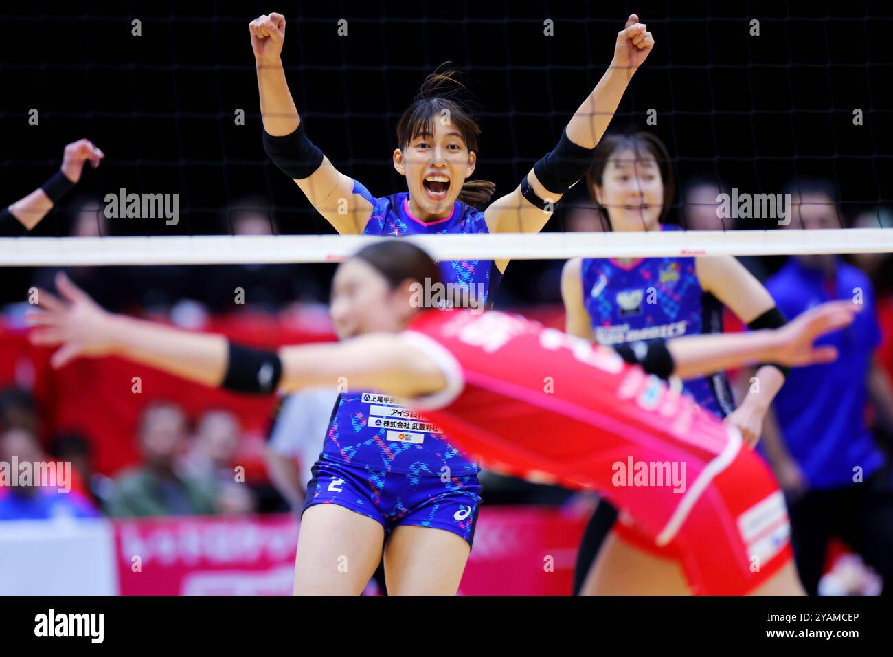 Kanagawa, Japan. 12th Oct, 2024. Koyomi Iwasaki Volleyball : 2024-25 SV.LEAGUE match between NEC ...