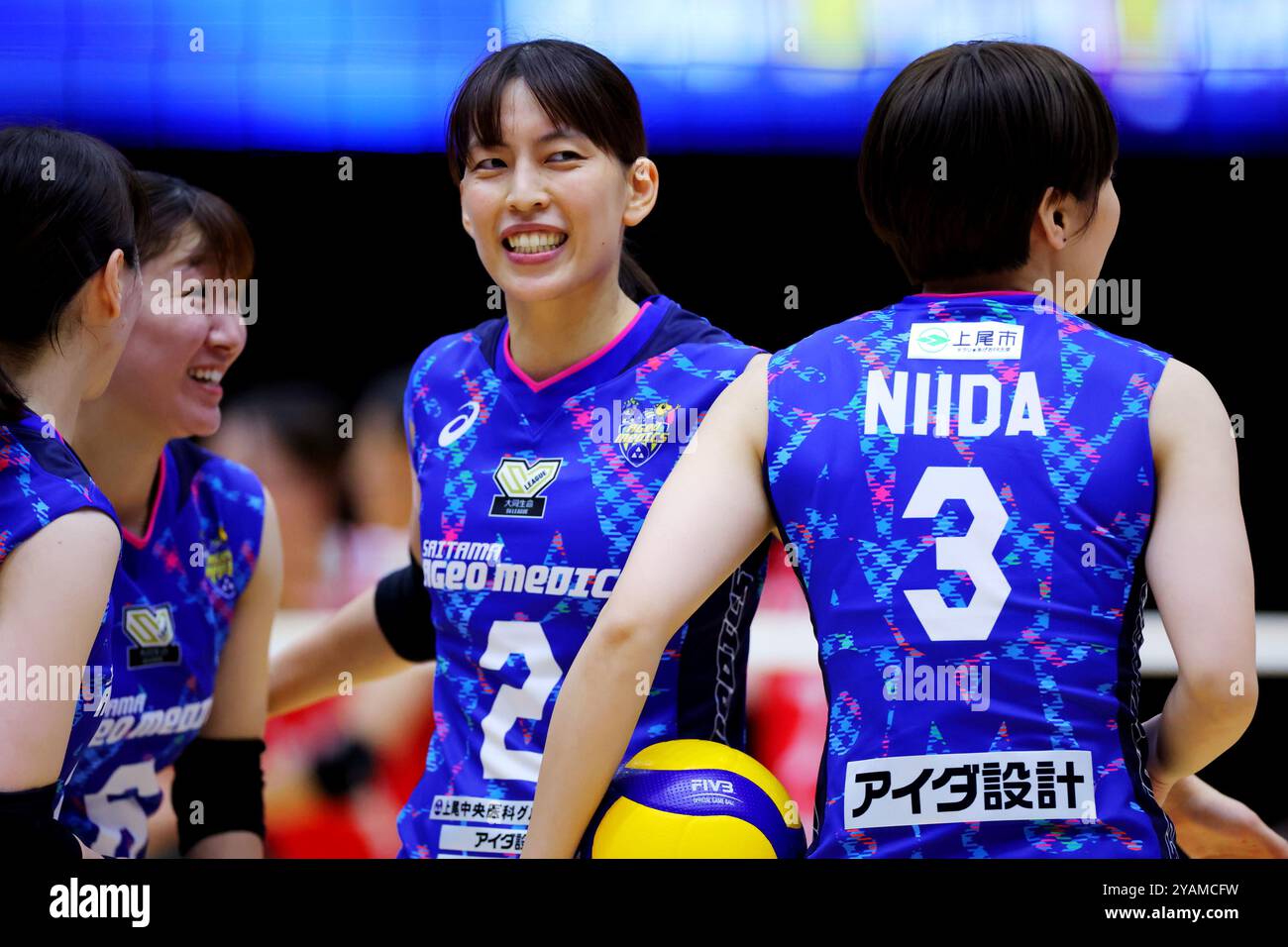 Kanagawa, Japan. 12th Oct, 2024. Koyomi Iwasaki Volleyball : 2024-25 SV.LEAGUE match between NEC ...
