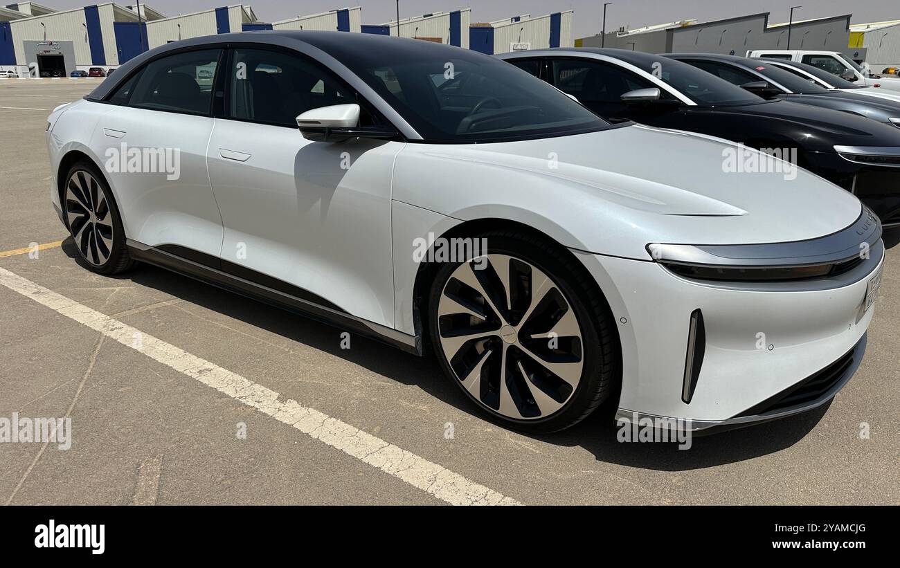 Riyadh , Saudi Arabia - June 4 2024: A Lucid Motors Air luxury electric ...