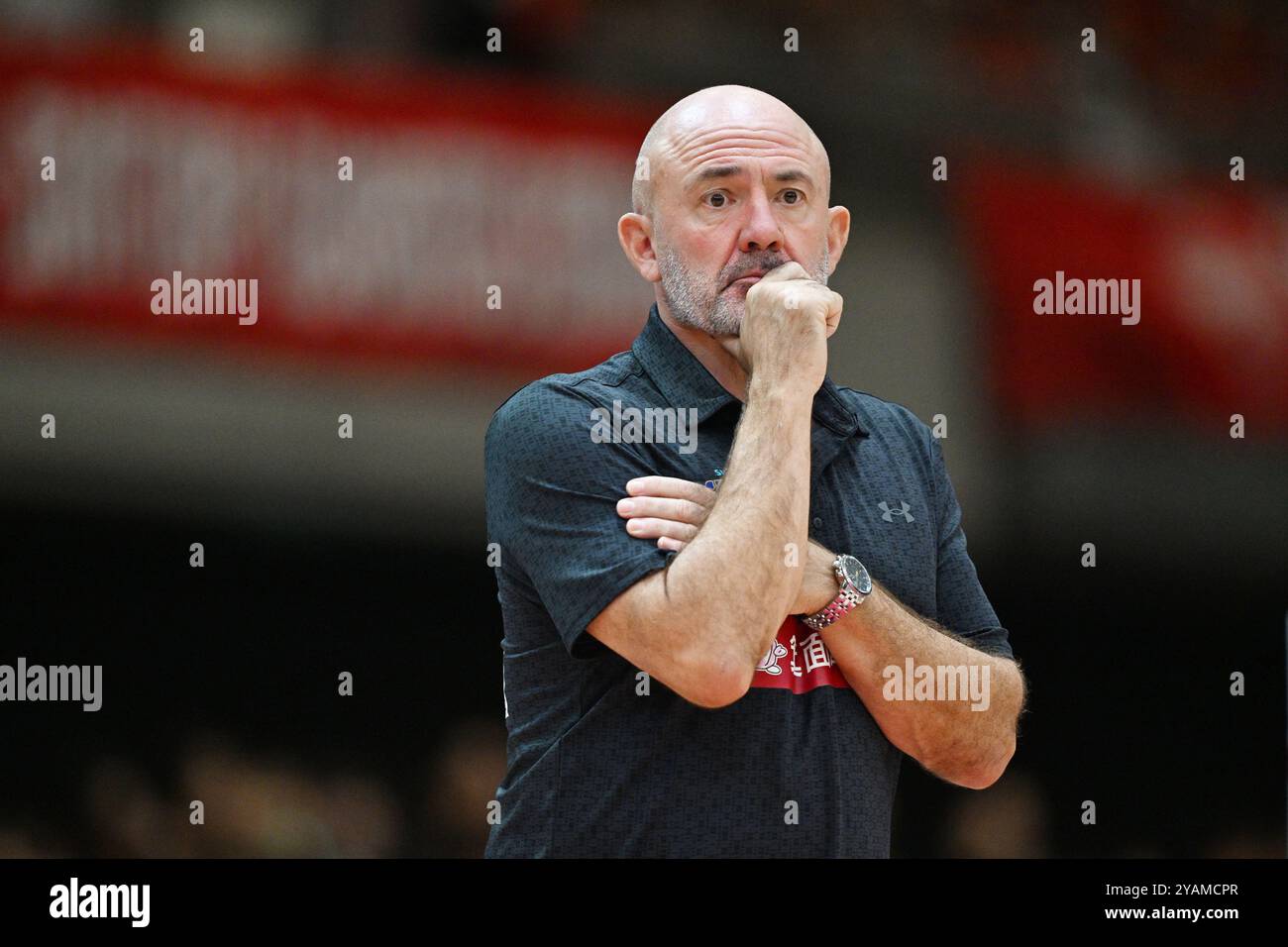 Olivier Lecat, OCTOBER 14, 2024 - Volleyball : 2024-25 SV.LEAGUE match between Suntory Sunbirds ...