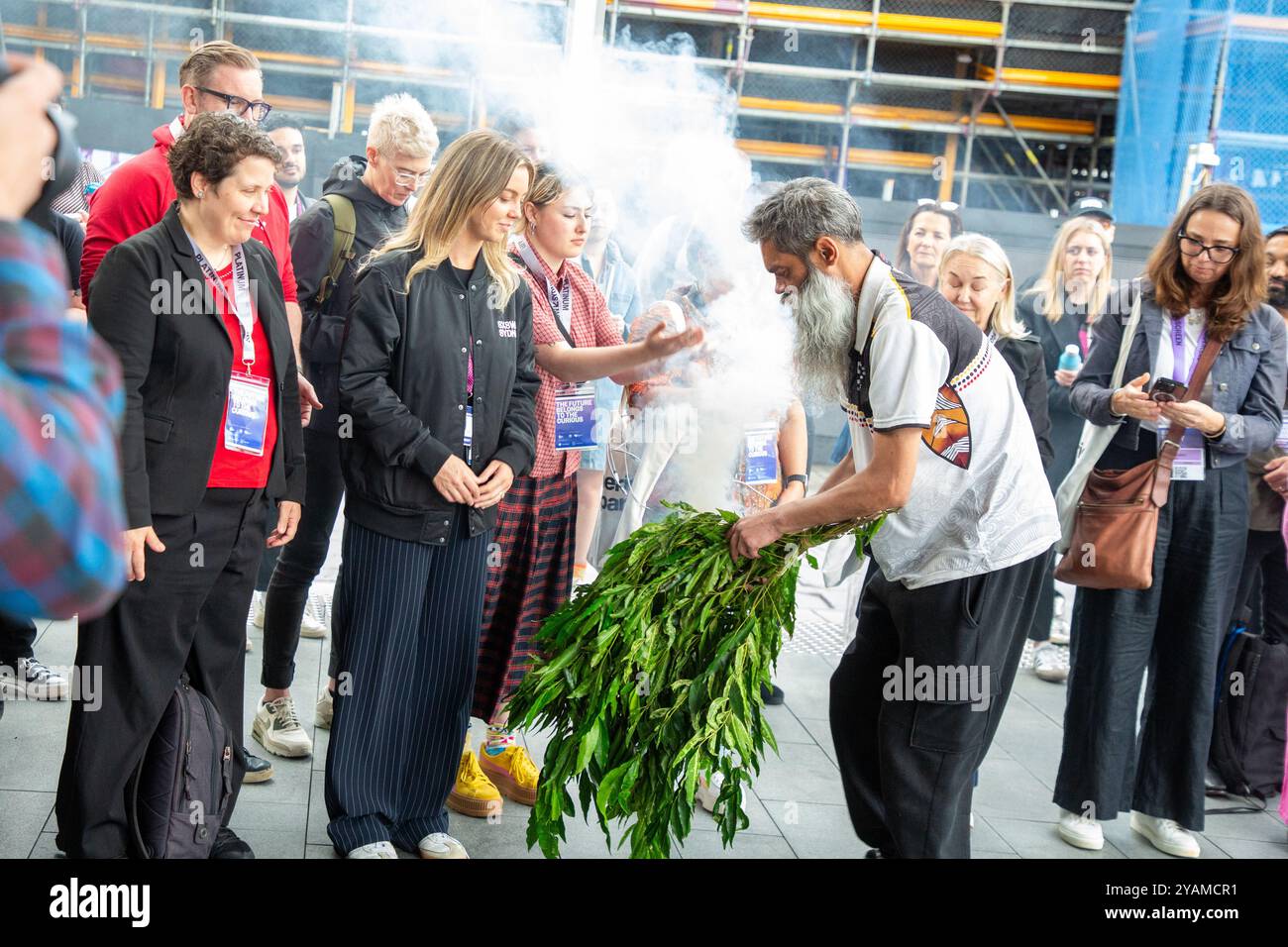 Sydney, Australia. 14th October 2024: Aboriginal ‘Welcome to Country ...