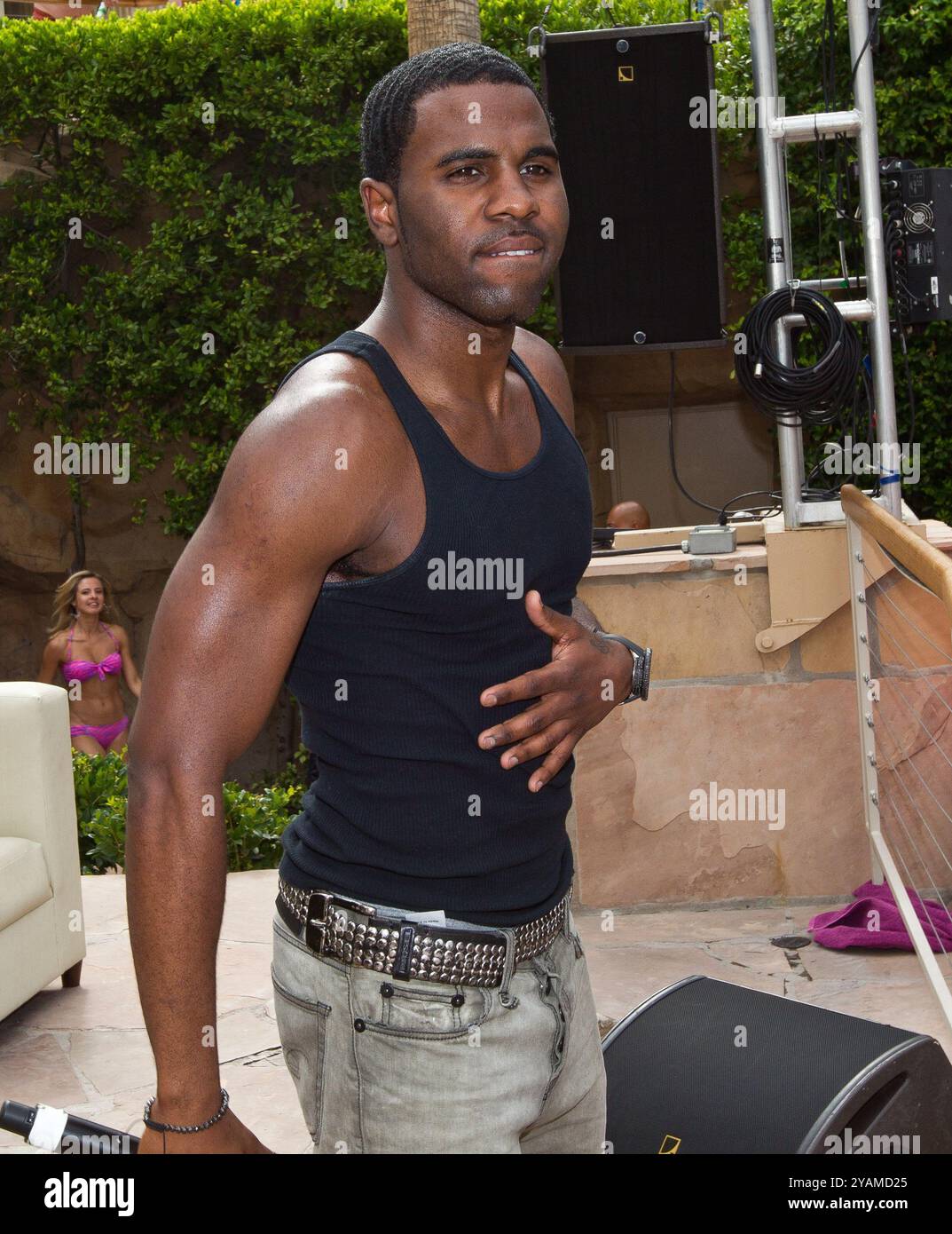 Jason Derulo hosts and performs at Revel Pool Party at Hard Rock Beach ...