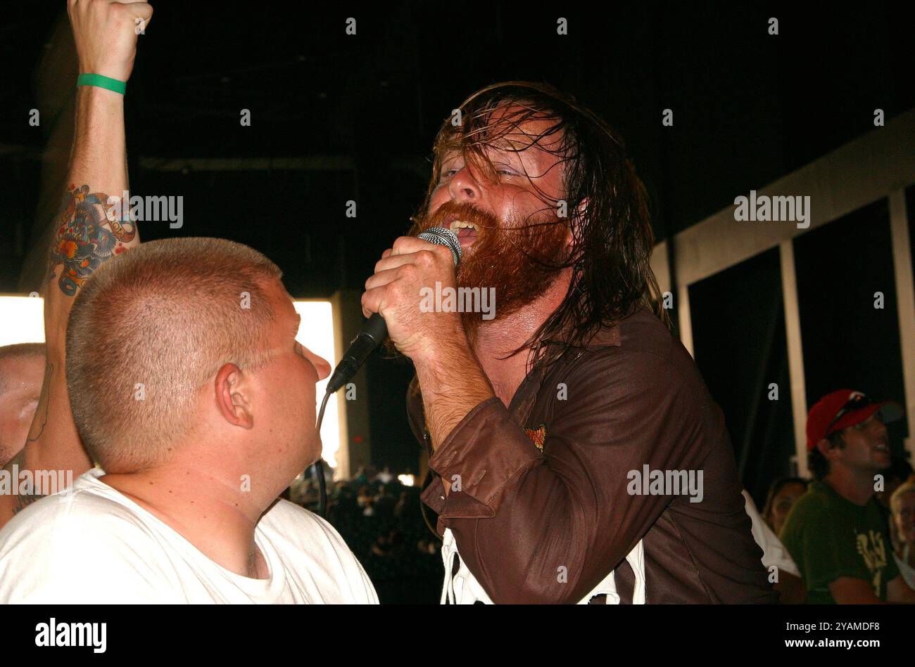 Valient Thorr performing on the 2005 Warped Tour at The Tweeter Center ...