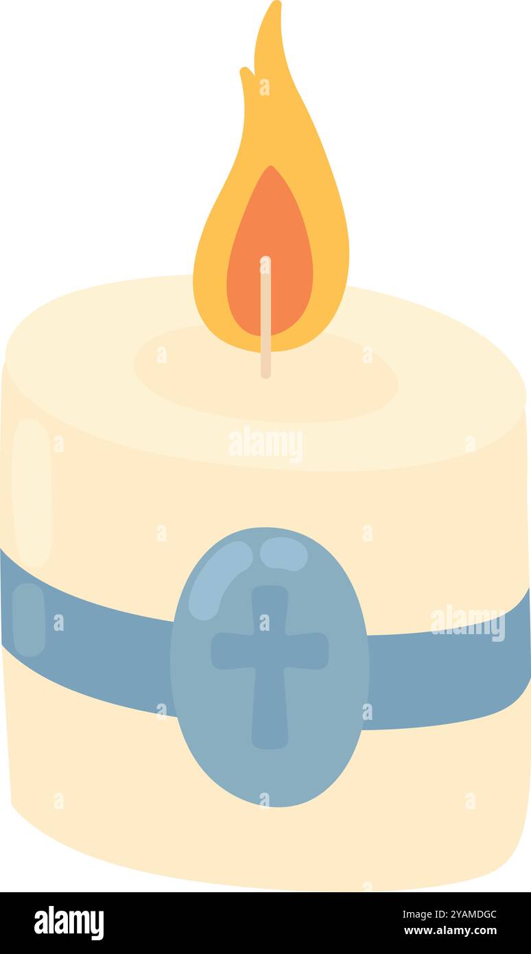 candle on a candlestick catholic religion Stock Vector Image & Art - Alamy