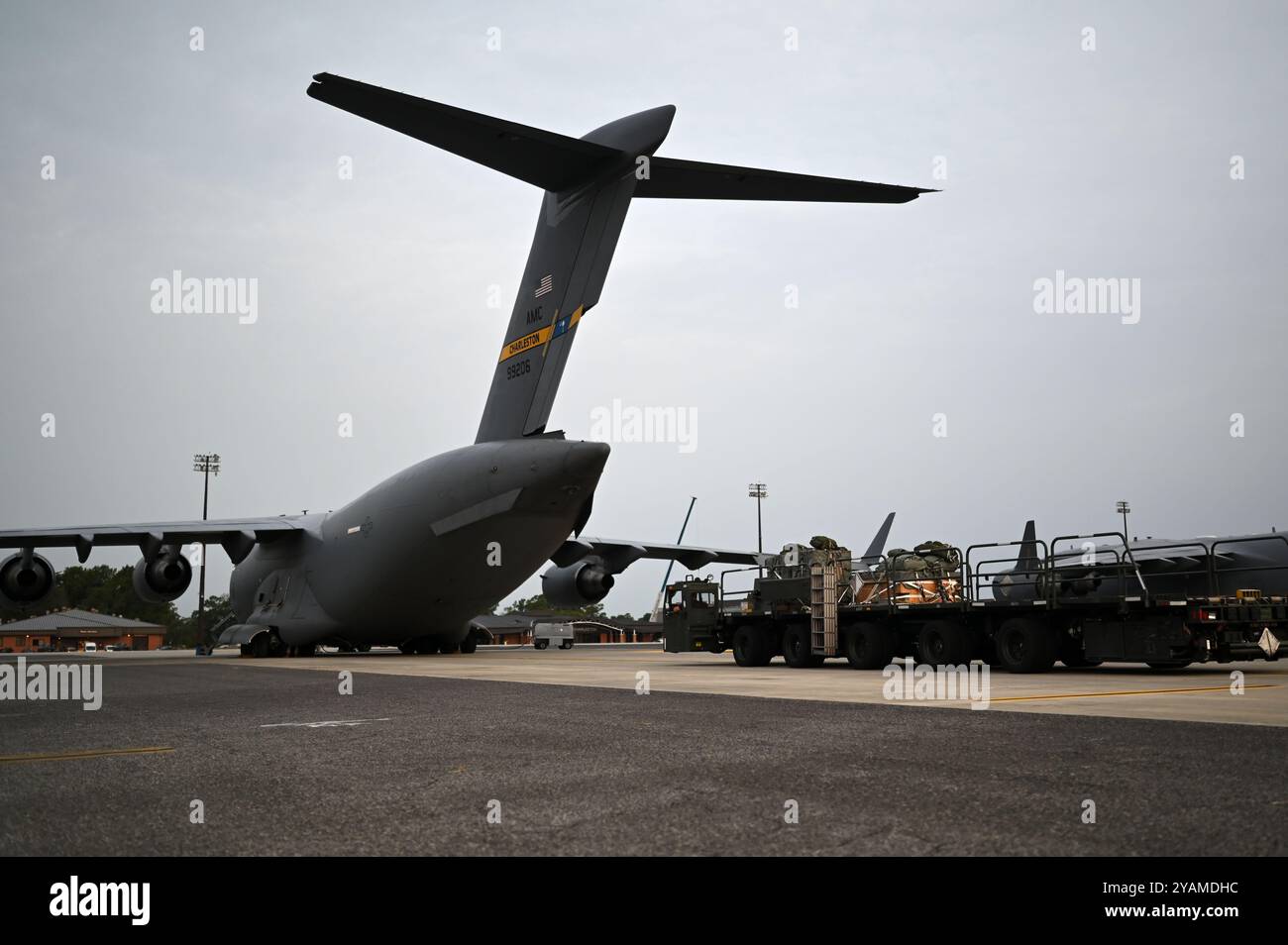 Airmen assigned to the 437th Aerial Port Squadron and 16th Airlift ...
