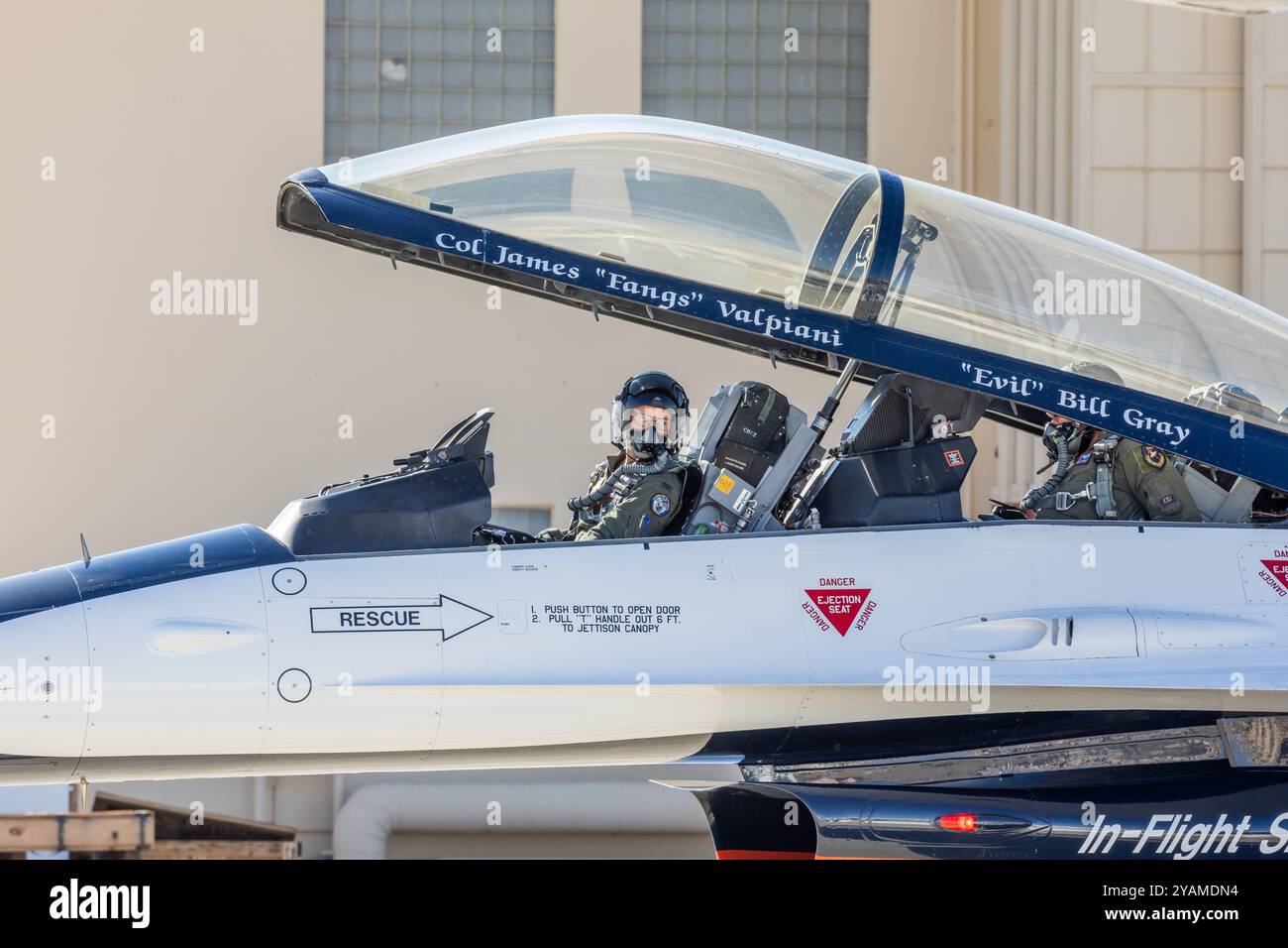 The Commander of the 412th Test Wing, Col Douglas P. Wickert, flies in ...