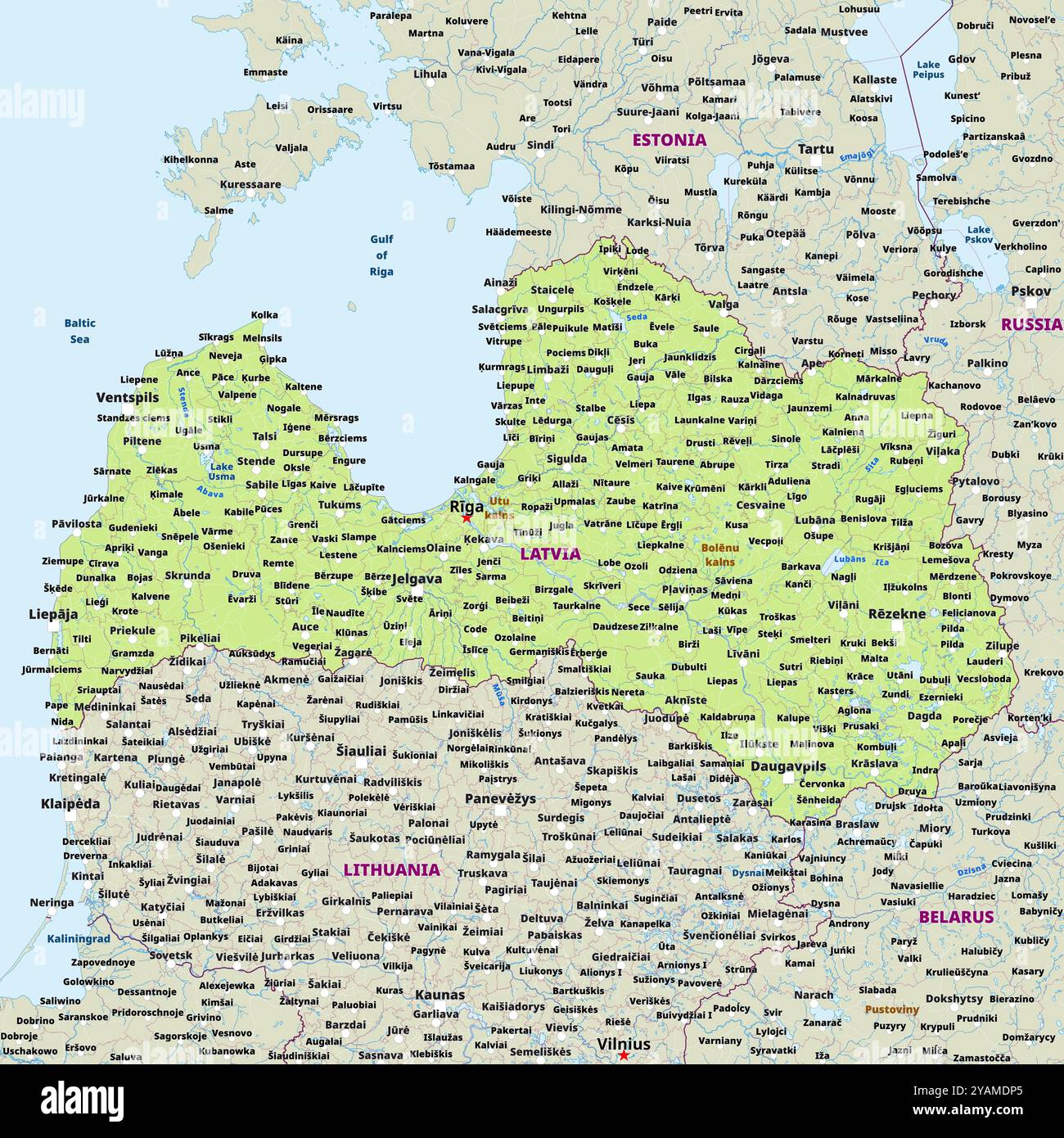 Simple political map of Latvia Stock Vector Image & Art - Alamy