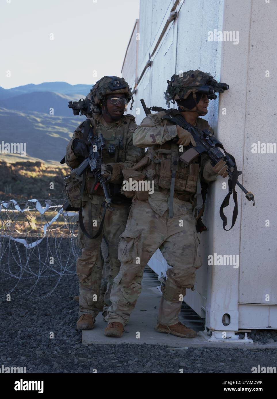 U.S. Army Soldiers assigned to 1st Battalion, 27th Infantry Regiment ...