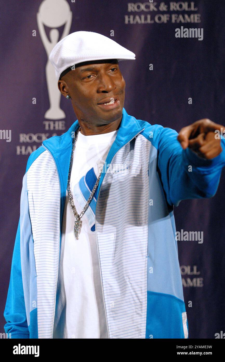 Grandmaster Flash in the press room at the Rock & Roll Hall Of Fame ...