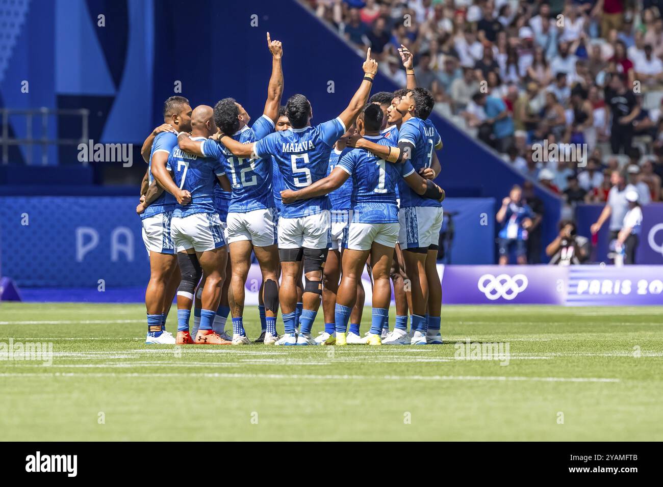 Jul 25, 2024-Paris, FRA, Men?s Pool B Rugby Seven: Samoa beats Kenya 26 ...