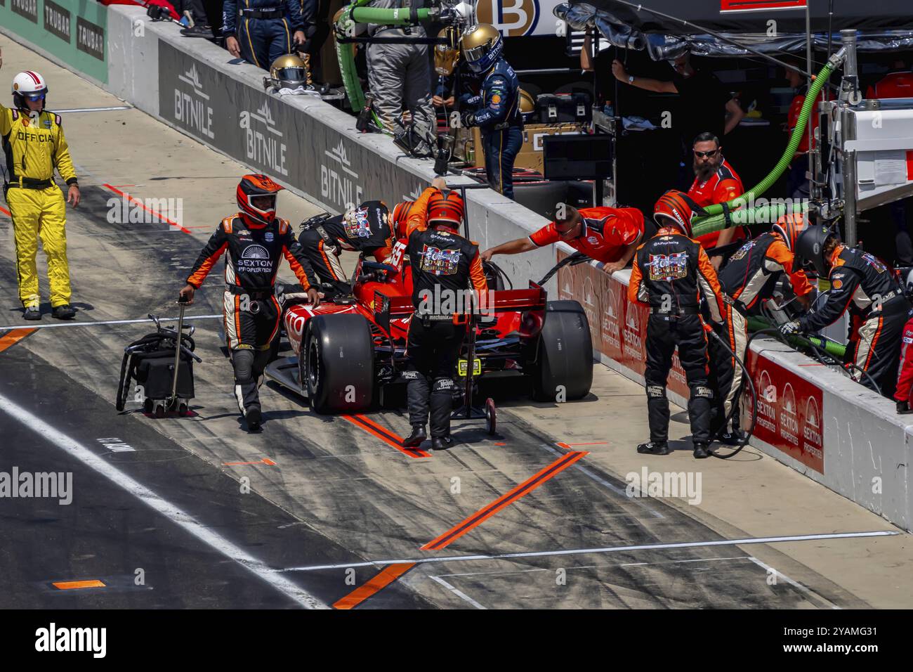 INDYCAR Series driver, BENJAMIN PEDERSEN (R) (55) of Copenhagen ...
