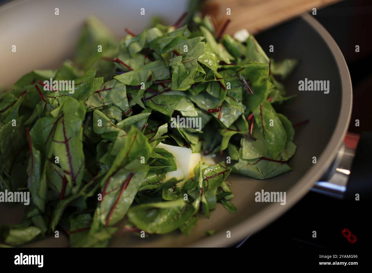 Southern German cuisine, preparation of sorrel soup with char, blood ...