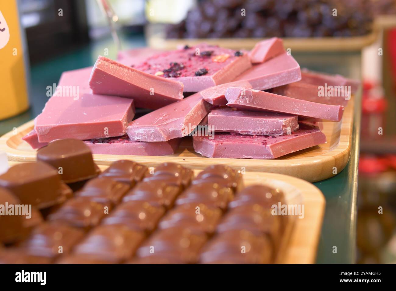 Enjoy a delightful assortment of chocolate and fudge confections that ...