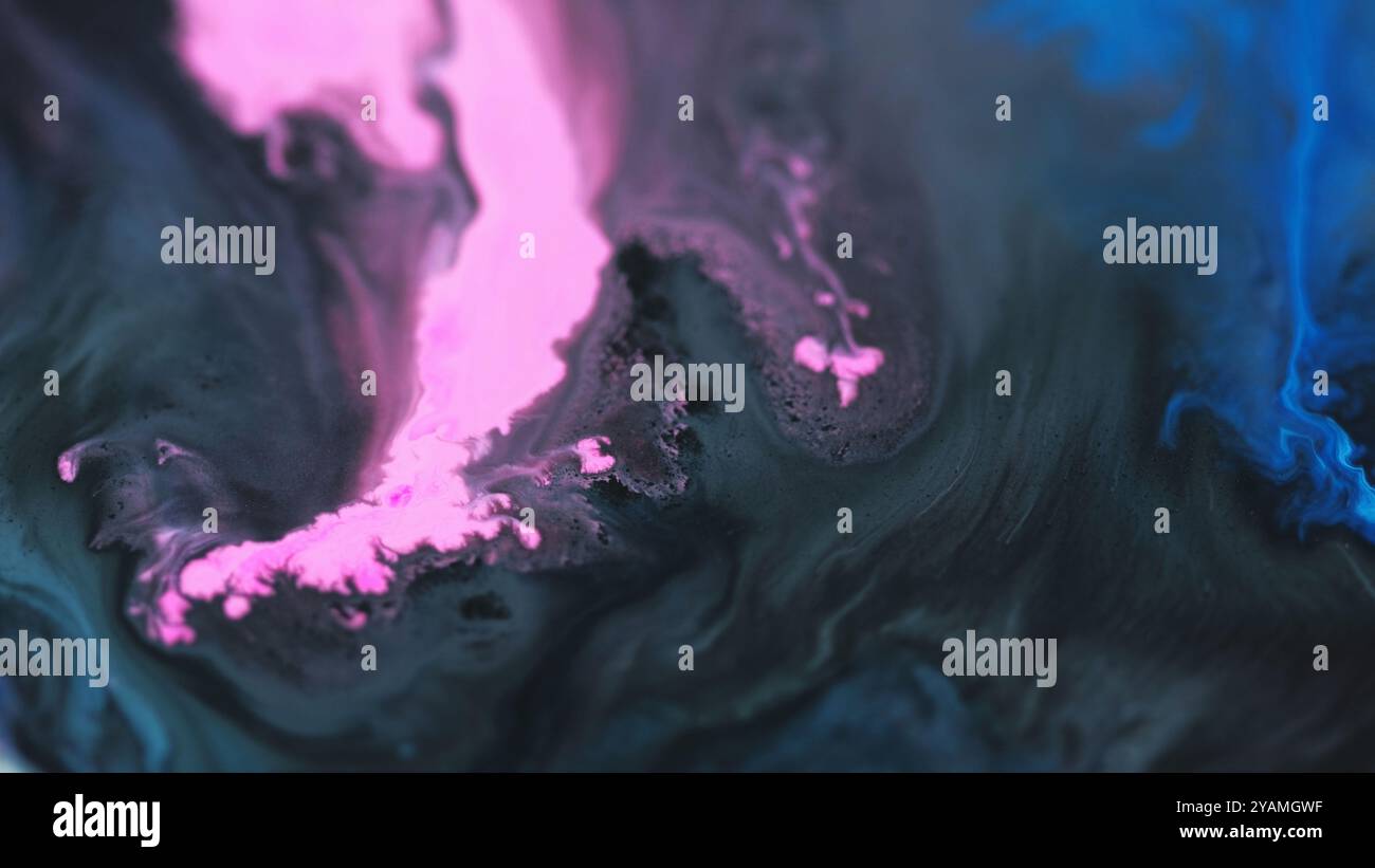 Ink pouring emulsion drip pink hi-res stock photography and images - Alamy