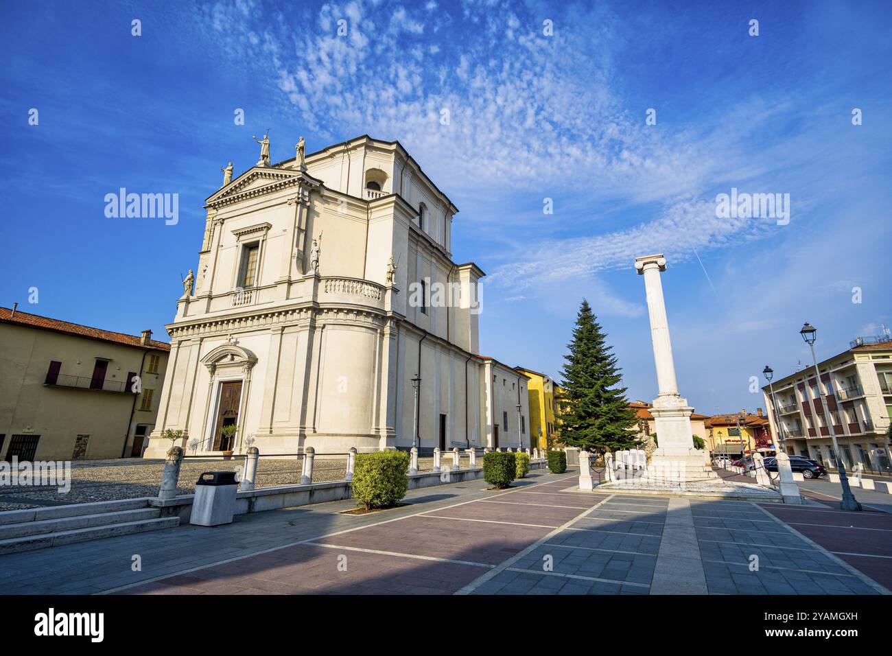 Church in Telgate, Lombardy, Italy, Europe Stock Photo - Alamy