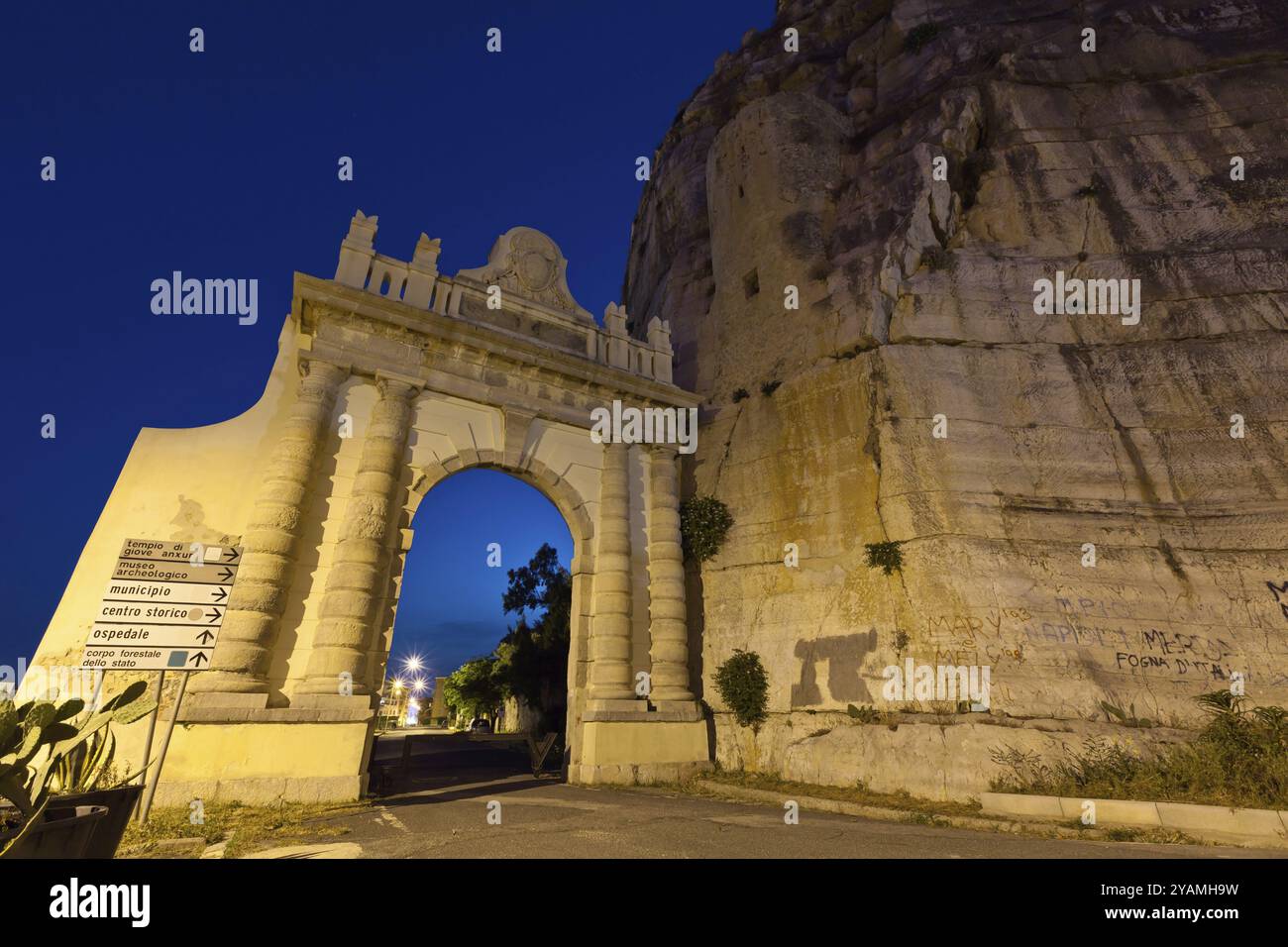 Naples gate built by Emperor Trojans on the Appian Way in the Italian ...