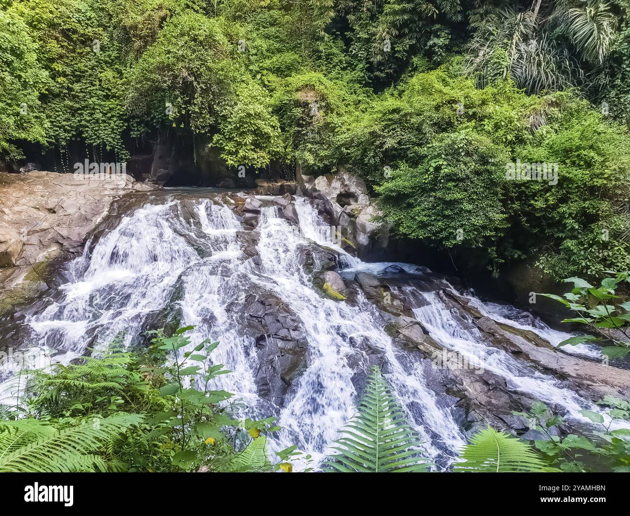 View on Goa Rang Reng waterfall, Bali, Indonesia, Asia Stock Photo - Alamy