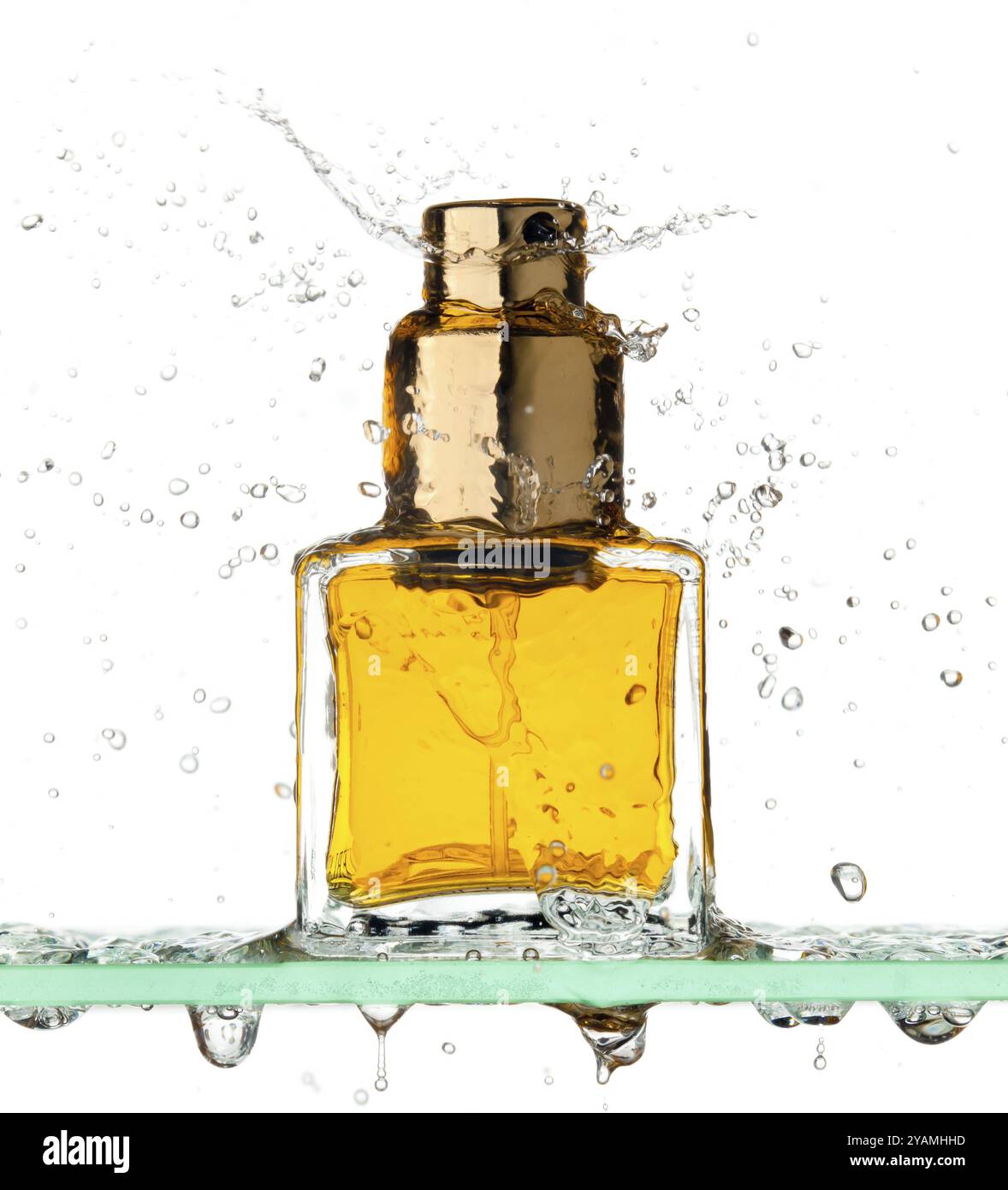 Bottle cosmetics in water Cut Out Stock Images & Pictures - Alamy