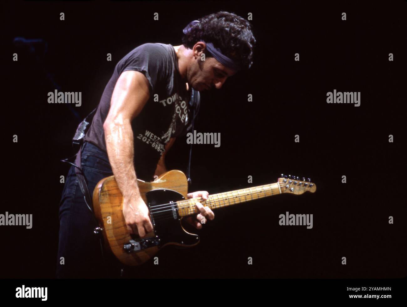 DETROIT - JULY 30: American singer-songwriter Bruce Springsteen during ...