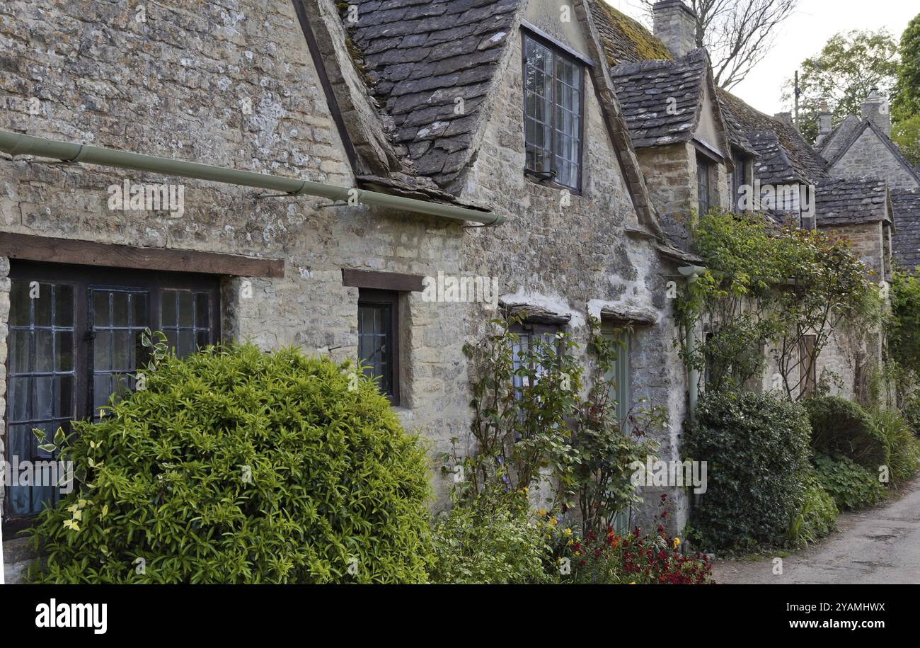 Arlington Row in the village of Bibury in the Cotswolds, owned by the ...