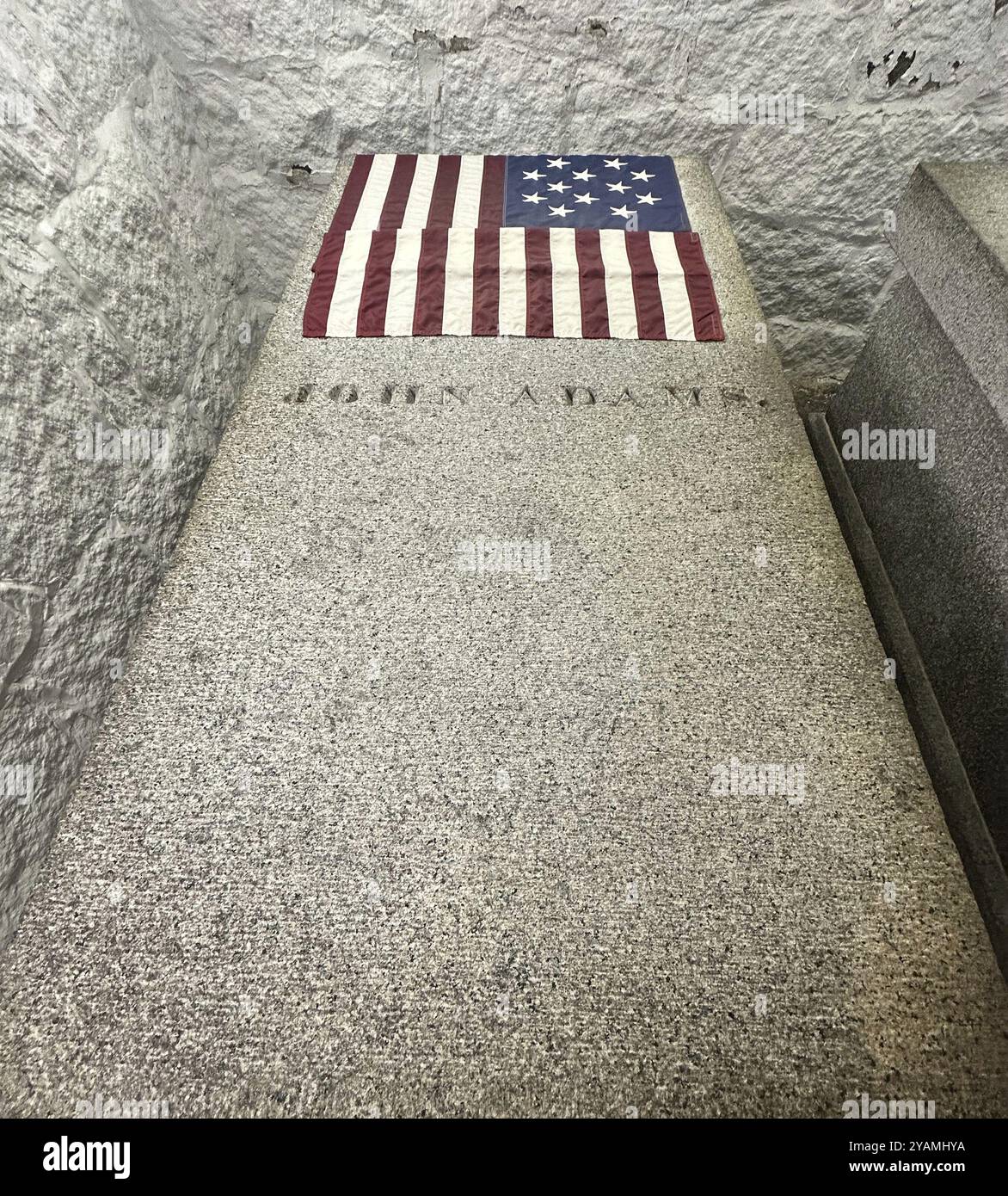 The burial tomb of 2nd U.S. President John Adams at United First Parish ...