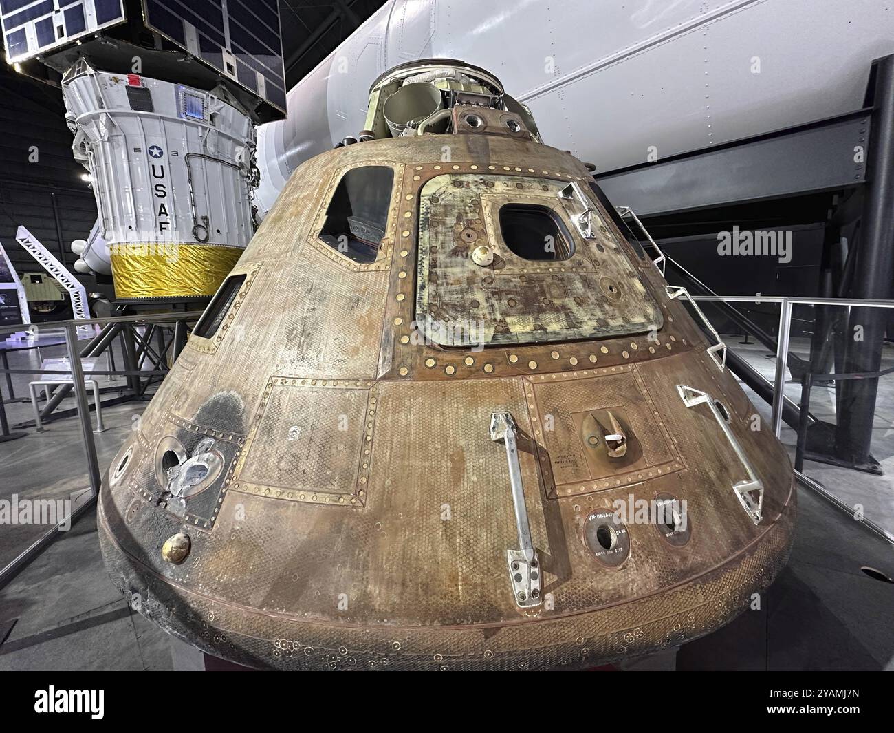 May 24, 2023-Dayton, OH: Apollo 15 Command Module Endeavour on display ...