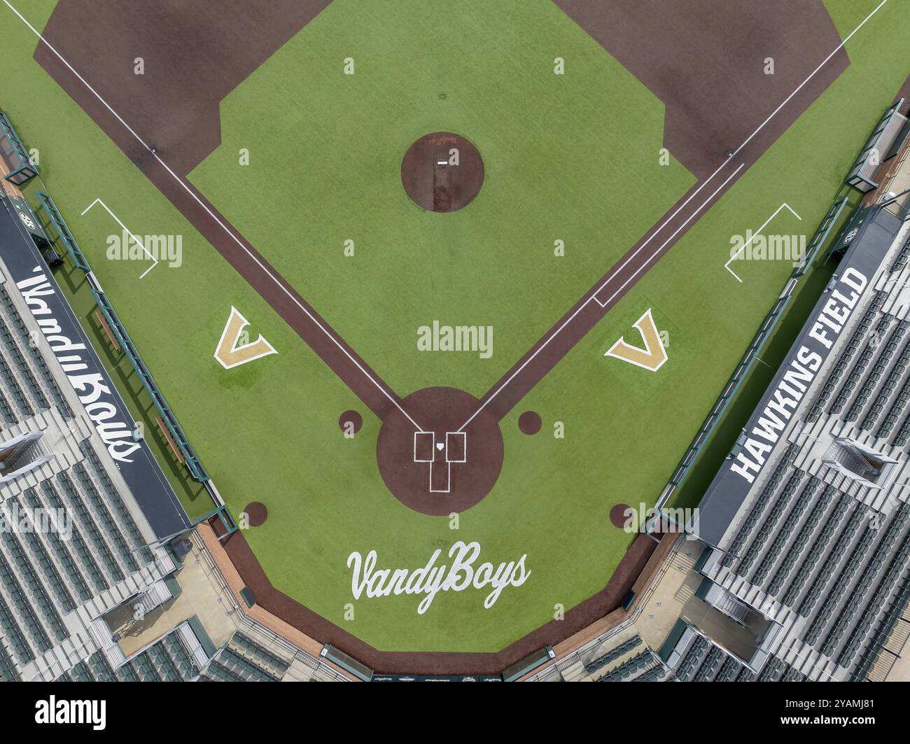 Aerial view of Vanderbilt University located in Nashville Tennessee ...