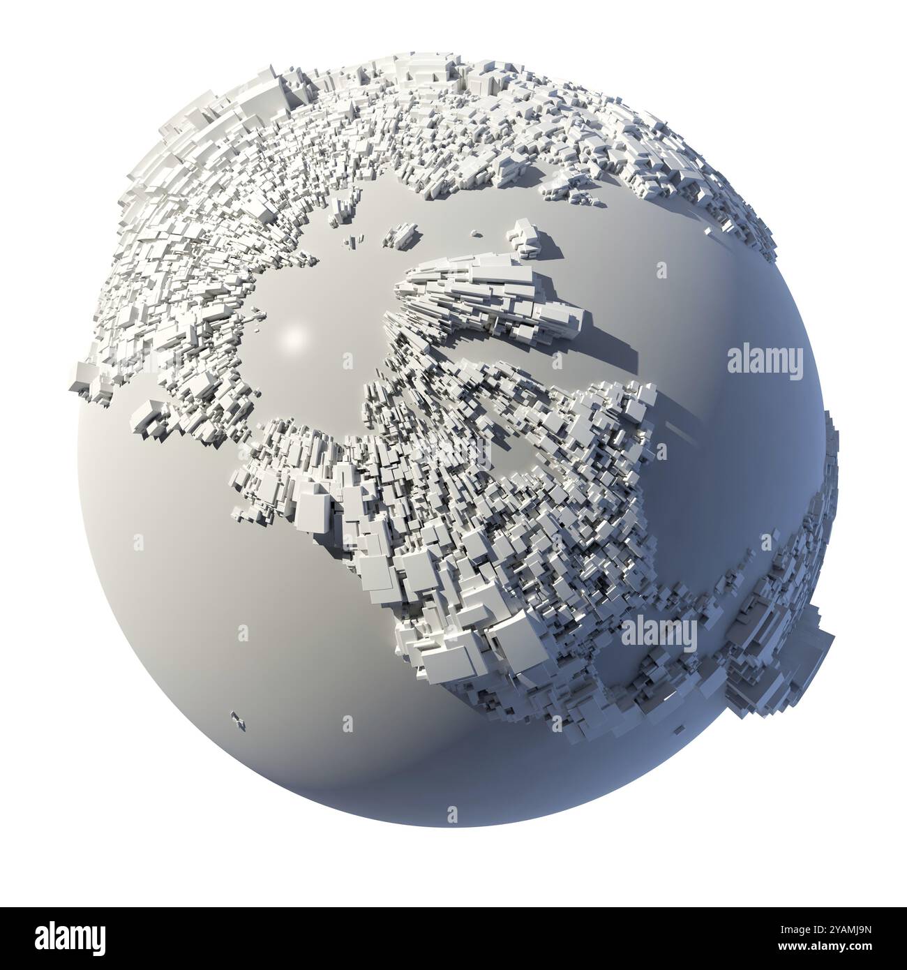 The complex structure of the Earth, consisting of a cubic rectangular ...