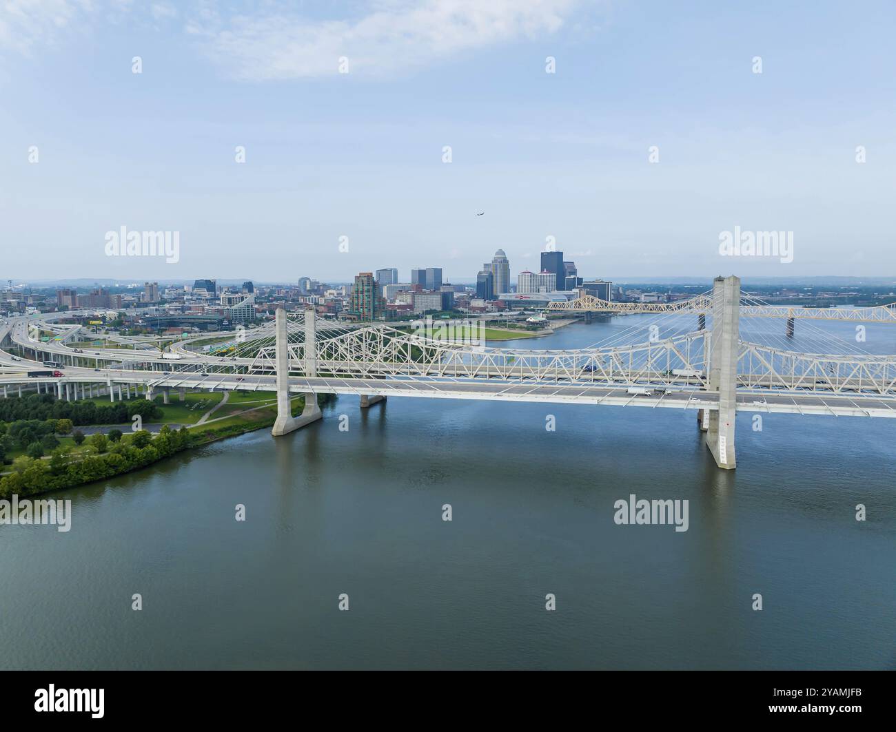 Aerial view over ohio river hi-res stock photography and images - Alamy