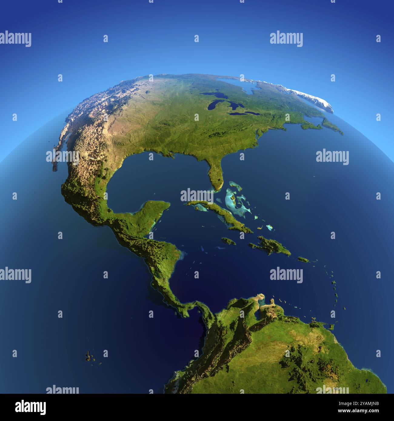 Latin american countries map hi-res stock photography and images - Alamy