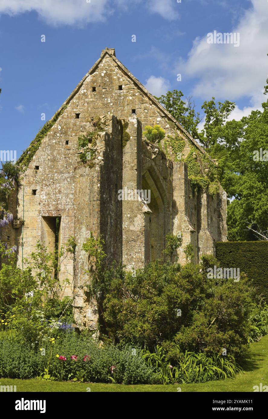 The ruins of Tithe Barn are located in the grounds of Sudeley Castle in ...