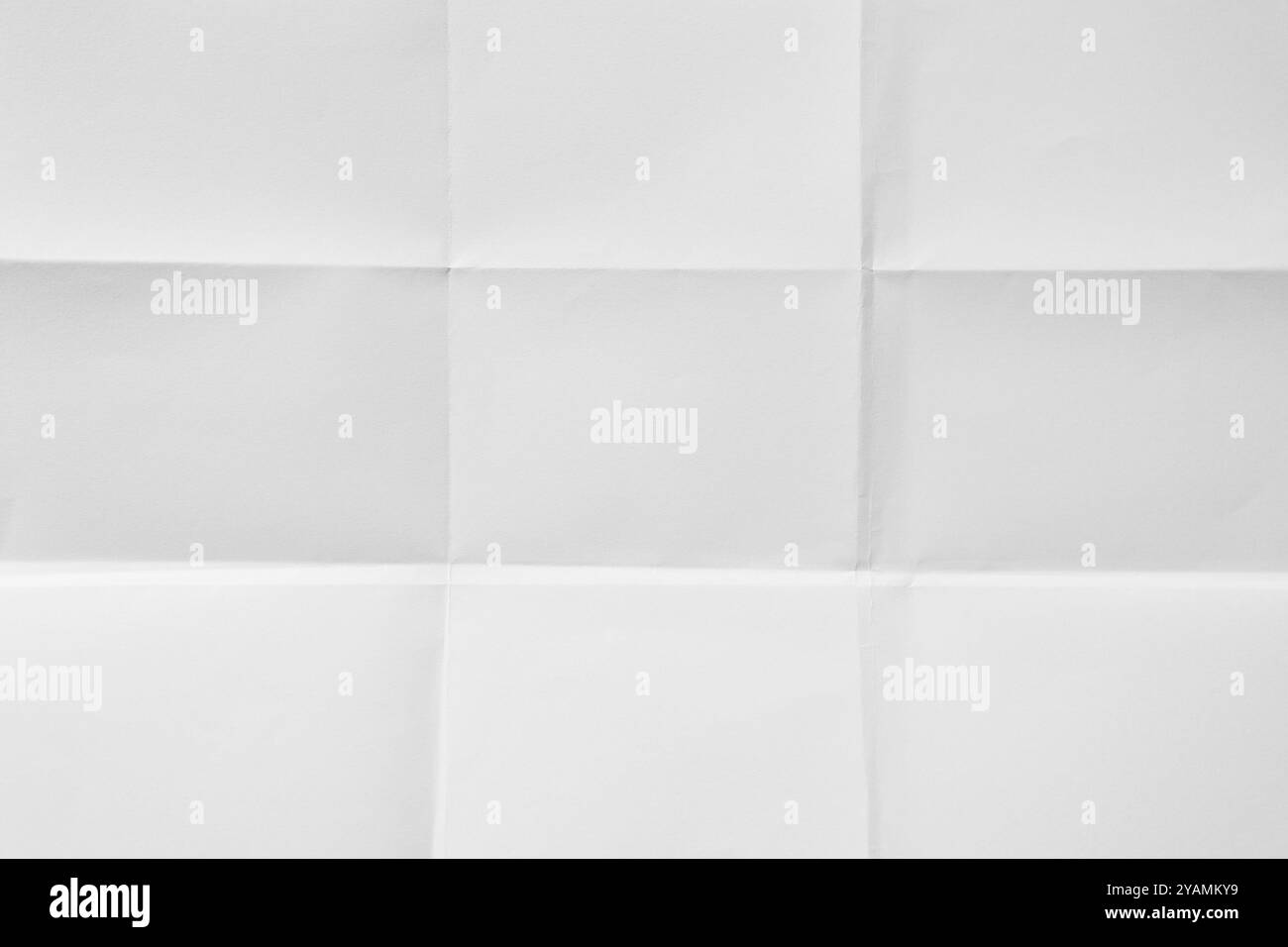 White paper texture background with fold lines that split paper into ...