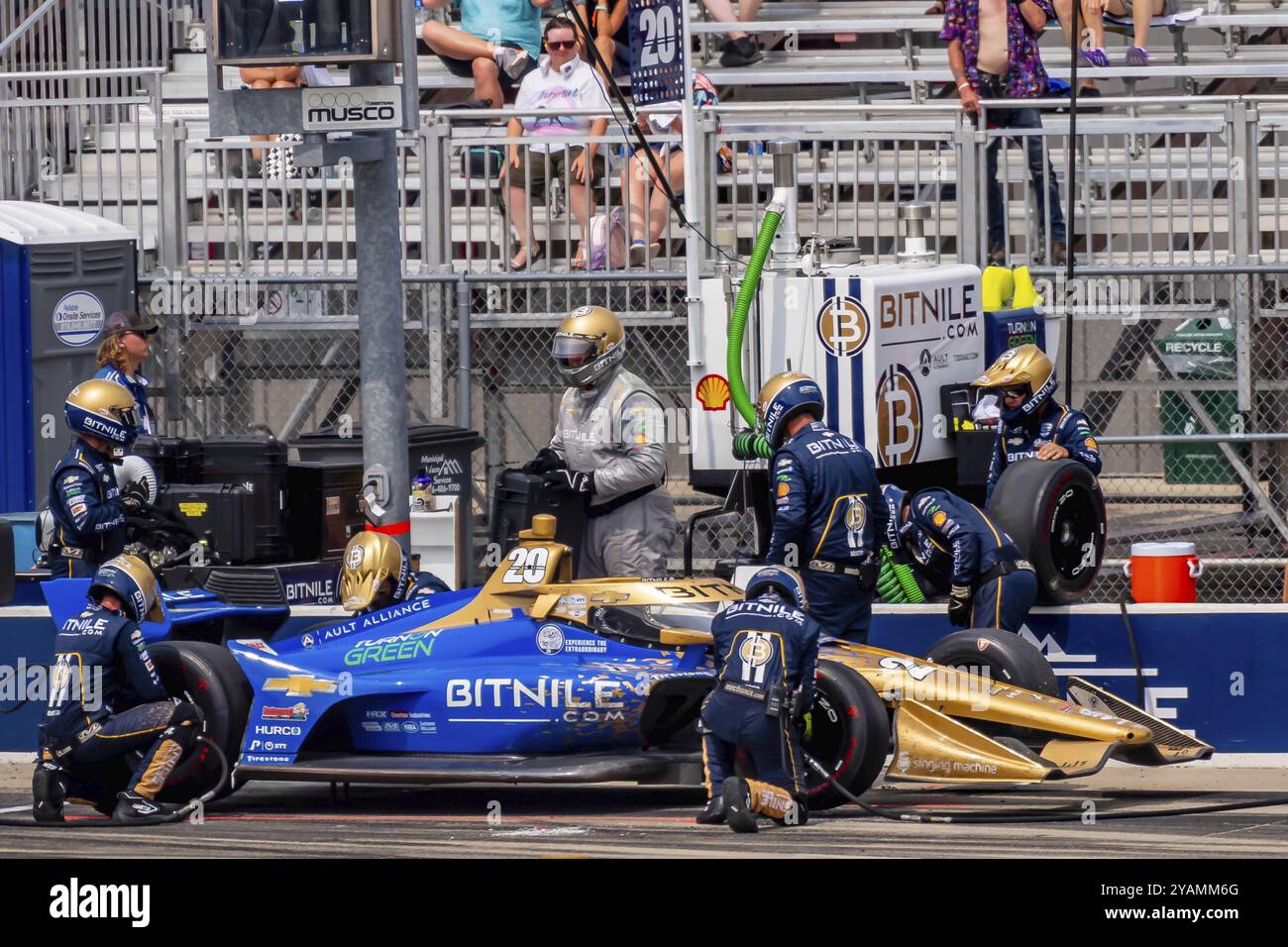 INDYCAR driver, RYAN HUNTER-REAY (20) of Ft. Lauderdale, Florida ...