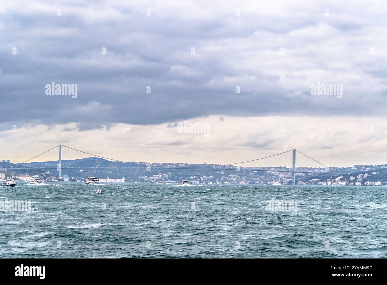 View on Bosphorus Strait and Bridge, Turkey, Asia Stock Photo - Alamy