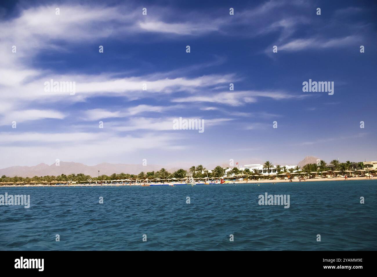 View on a beach from a sea, Red Sea, Egypt, Africa Stock Photo - Alamy